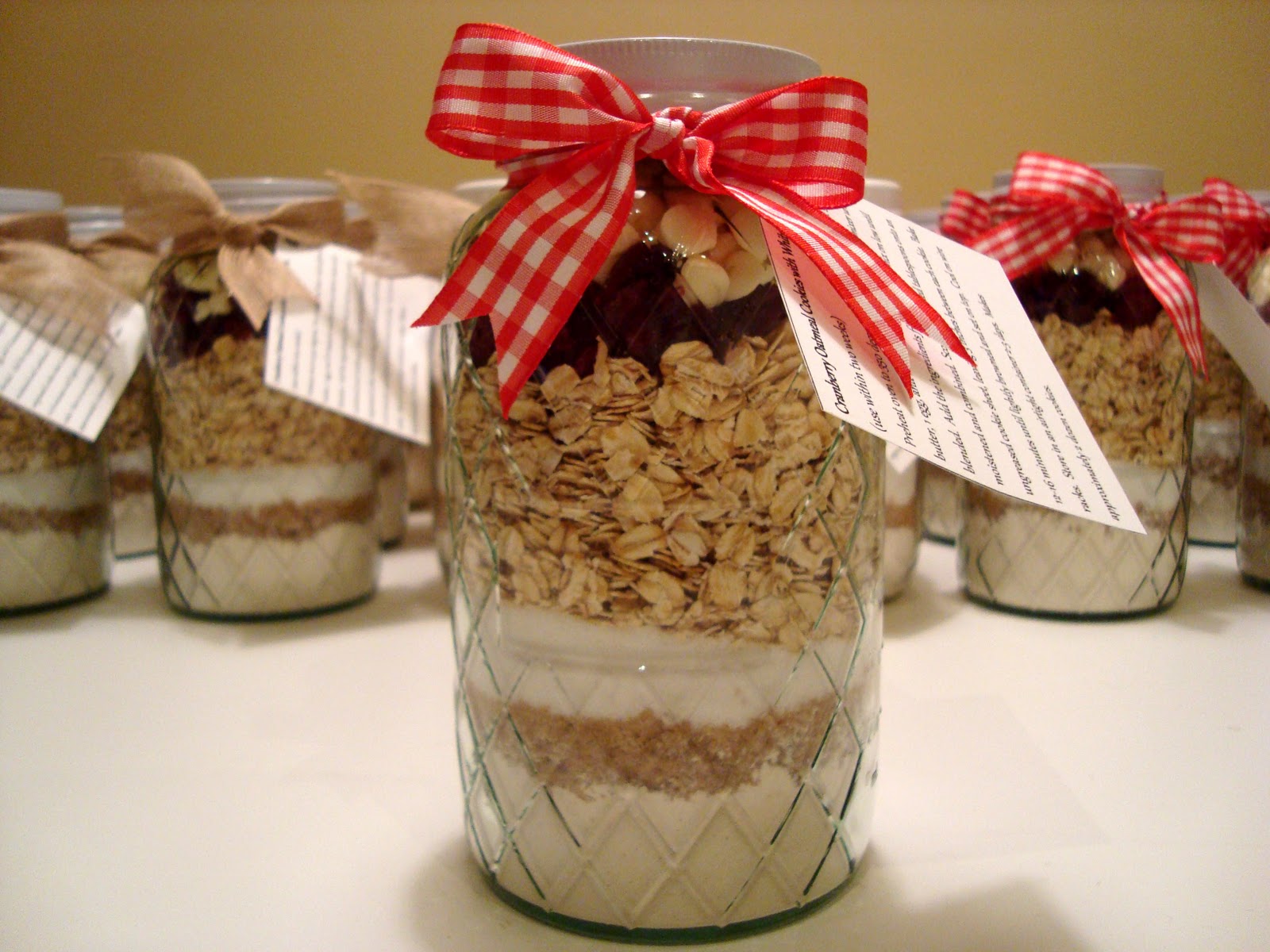 Headspace: Gift in a Jar: Cranberry Oatmeal Cookies with White Chocolate