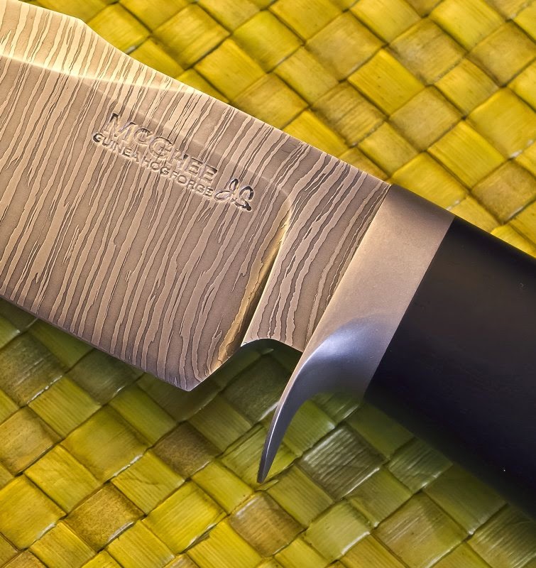 Guinea Hog Forge: Zebra-Pattern Damascus Zulu