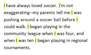 Learn them.: First Person Point of View