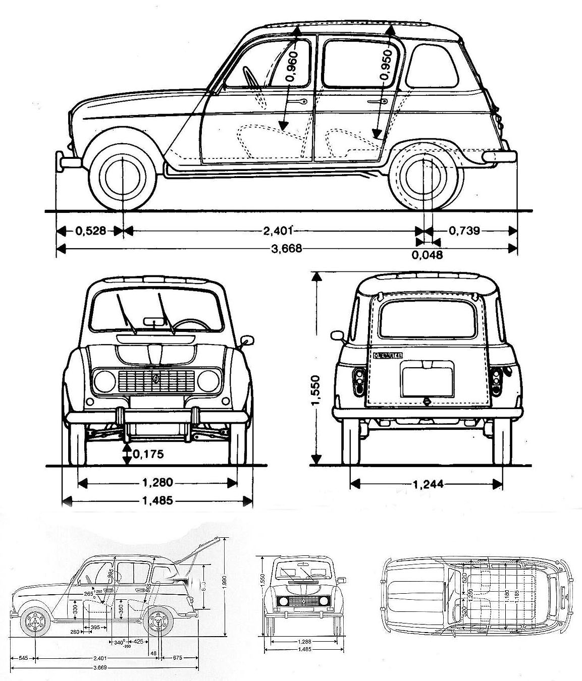 Archivo de autos: Renault 4, un utilitario francés