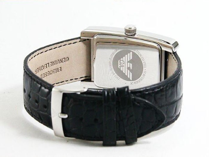 My loss is your gain!: Emporio Armani Men's Classic Black Leather Watch ...