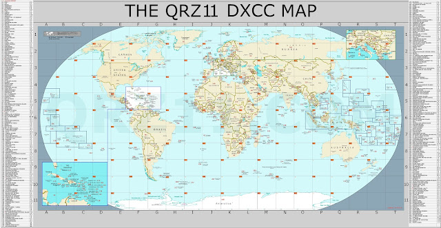 THE QRZ11 DXCC MAP - 1RC143 DOM'S BLOG