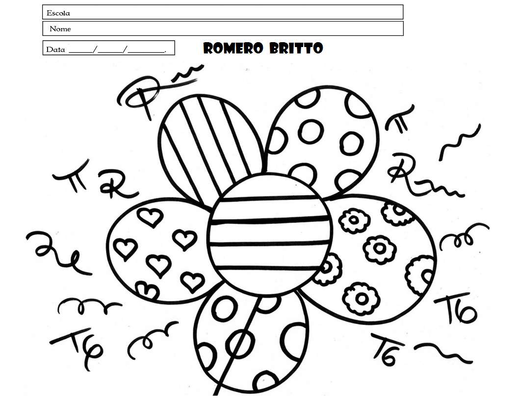 Educação infantil facil: Romero Britto releituras
