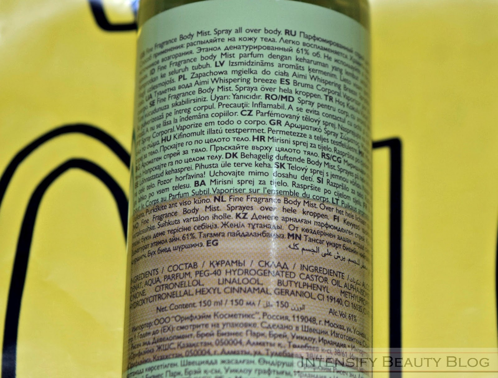 |Review|: Oriflame Aimi Fragrance Mist in Whispering Breeze - Myra Voices!