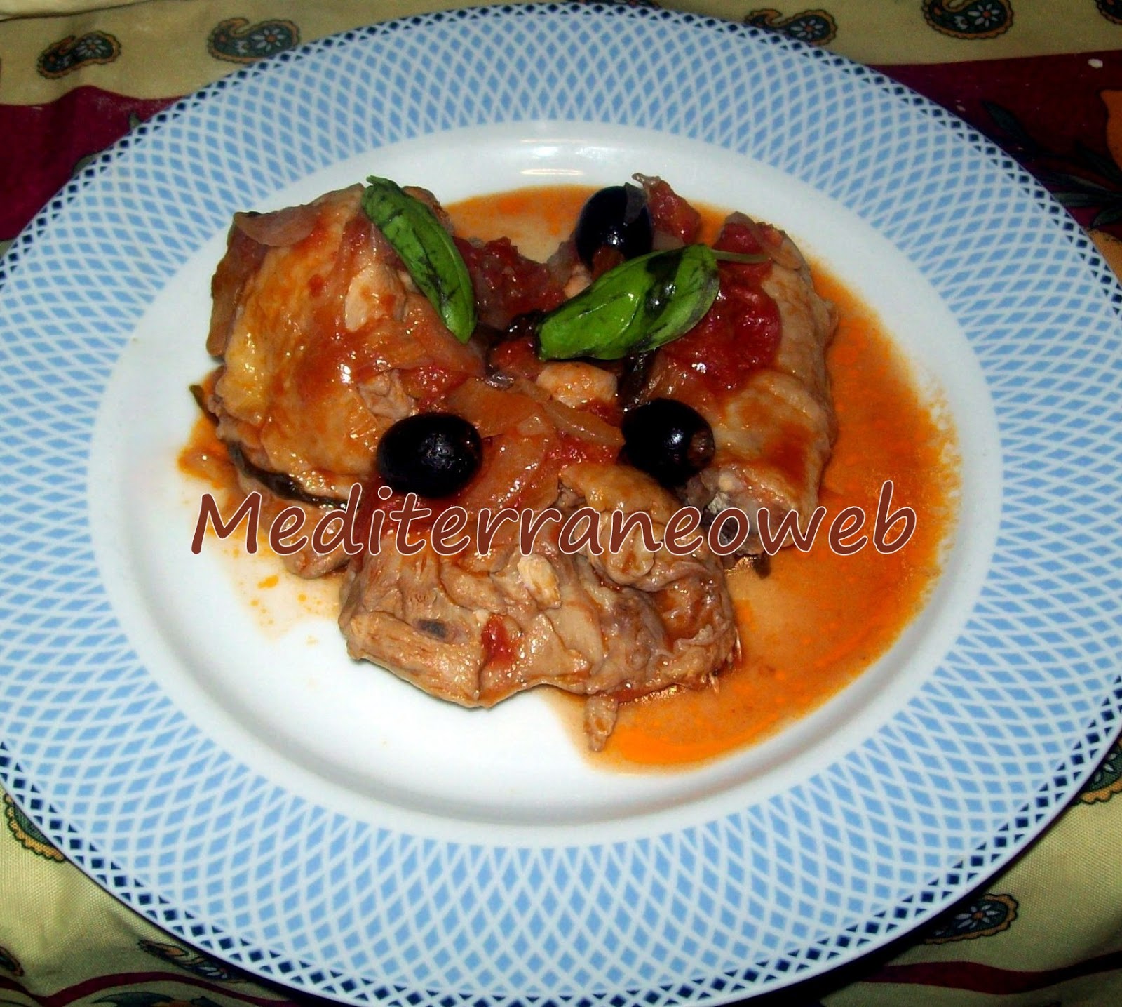 Pollo piccante alla Mediterranea