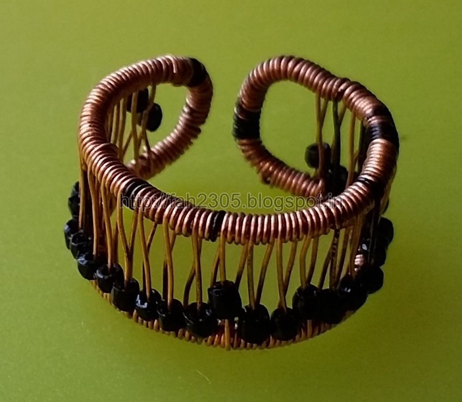 Fah Creations: More Copper Wire Finger Rings