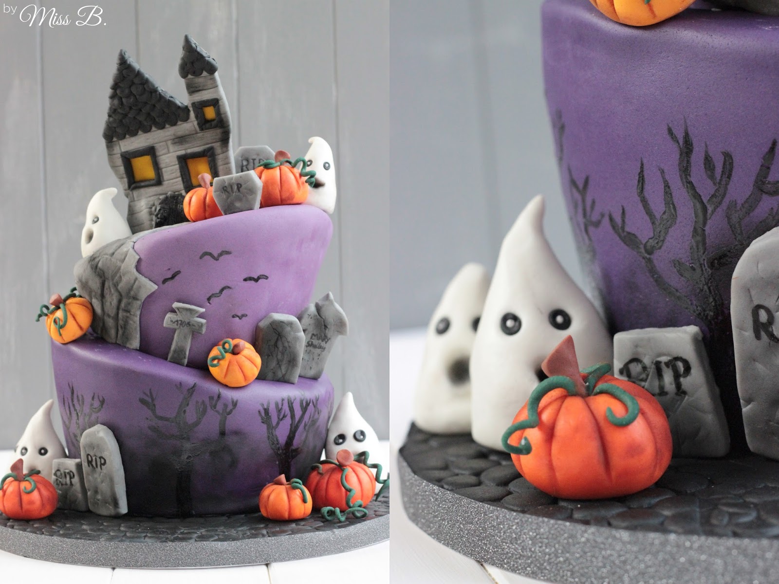 Miss Blueberrymuffin's kitchen: Halloween Motivtorte [Teil 2 - Fondant ...