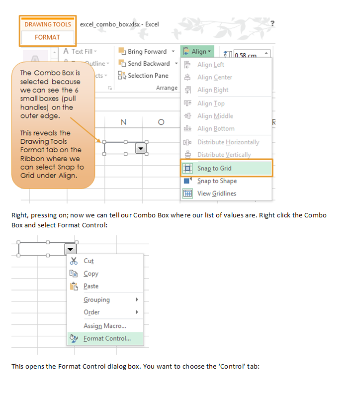 Mouse Training London Ltd: Excel - How to Insert Combo Boxes