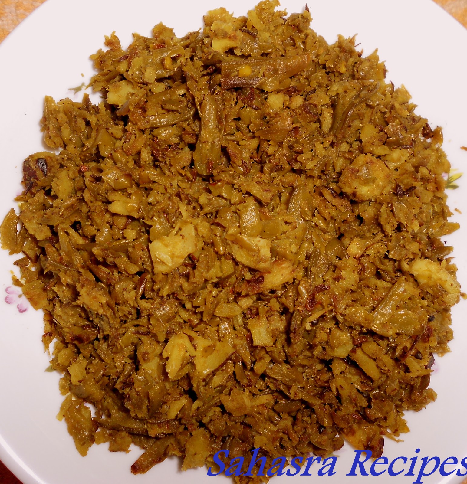 Sahasra Recipes: Cluster Beans Coconut Fry