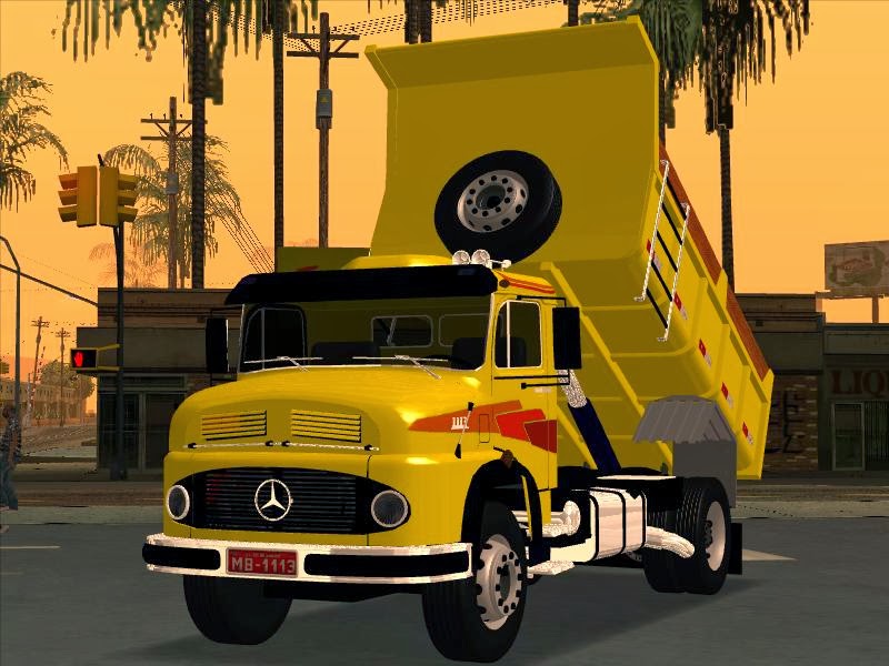 GTA San Andreas - Carros Brasileiros: Mercedes Benz MB 1113 Basculante ano 1976