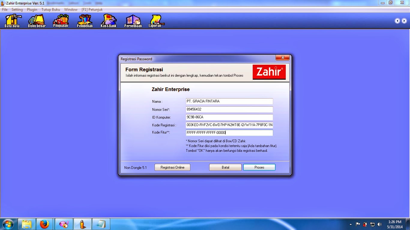 Zahir Accounting Software: Zahir Accounting 5.1 Enterprise Build 16