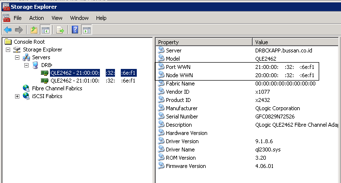 Melihat WWN di Windows Server ~ Sharing Sharing IT