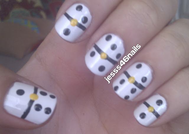 Jesss46nails: EASY NAIL ART | Dominó