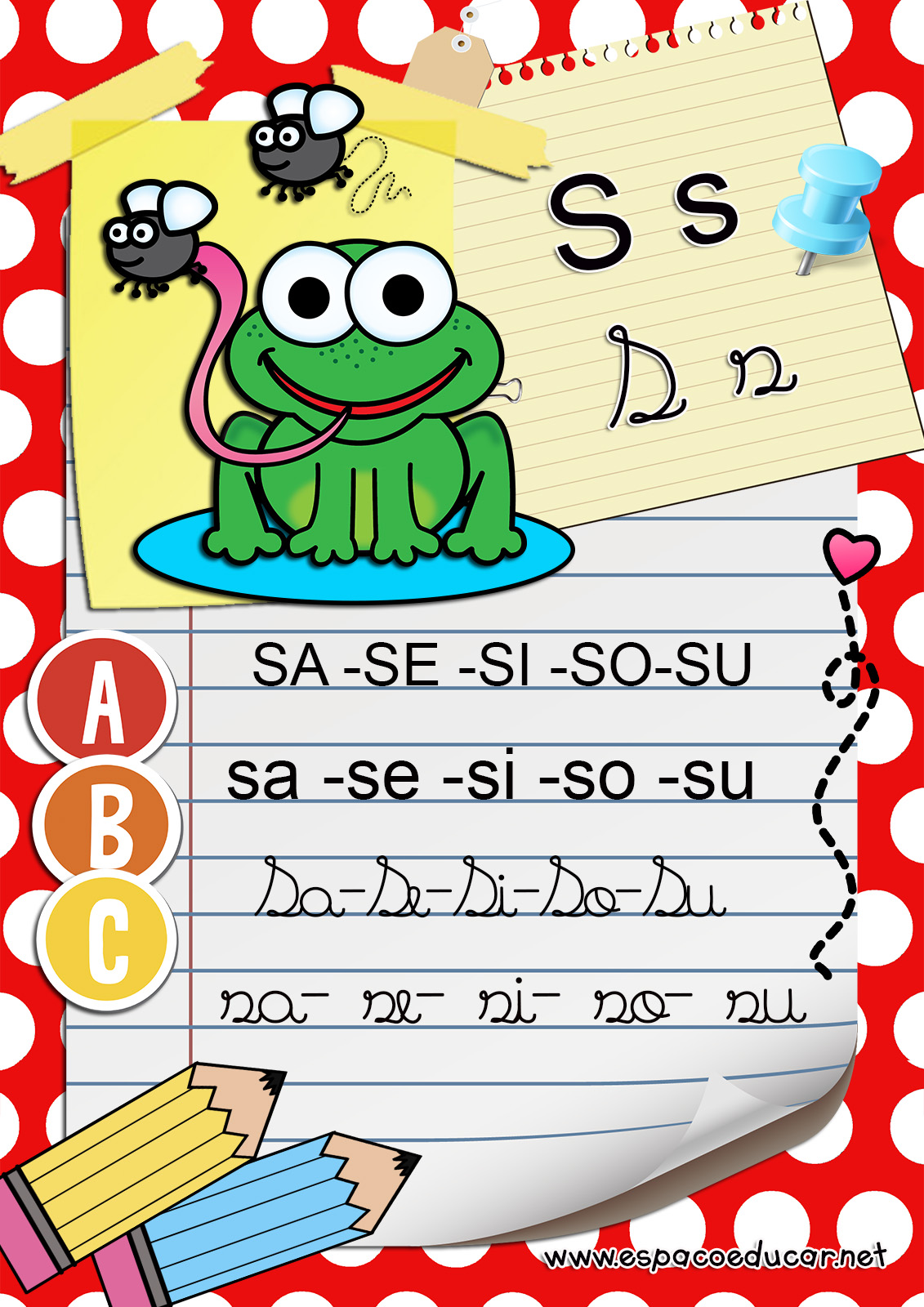 SILABÁRIO DE PAREDE LINDO E ILUSTRADO ESTILO SCRAP SUPER COLORIDO ...