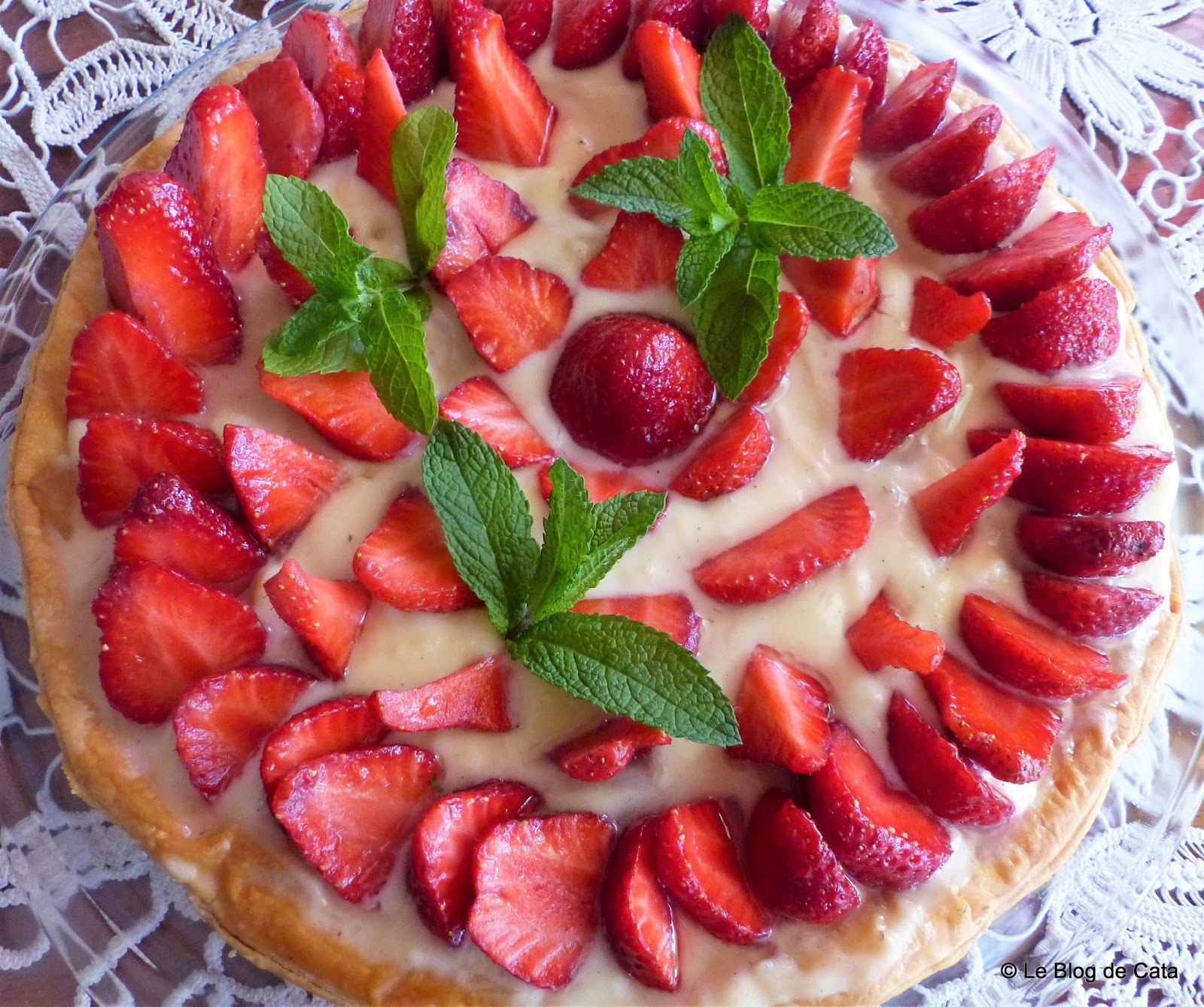Le blog de Cata: Tarte aux fraises
