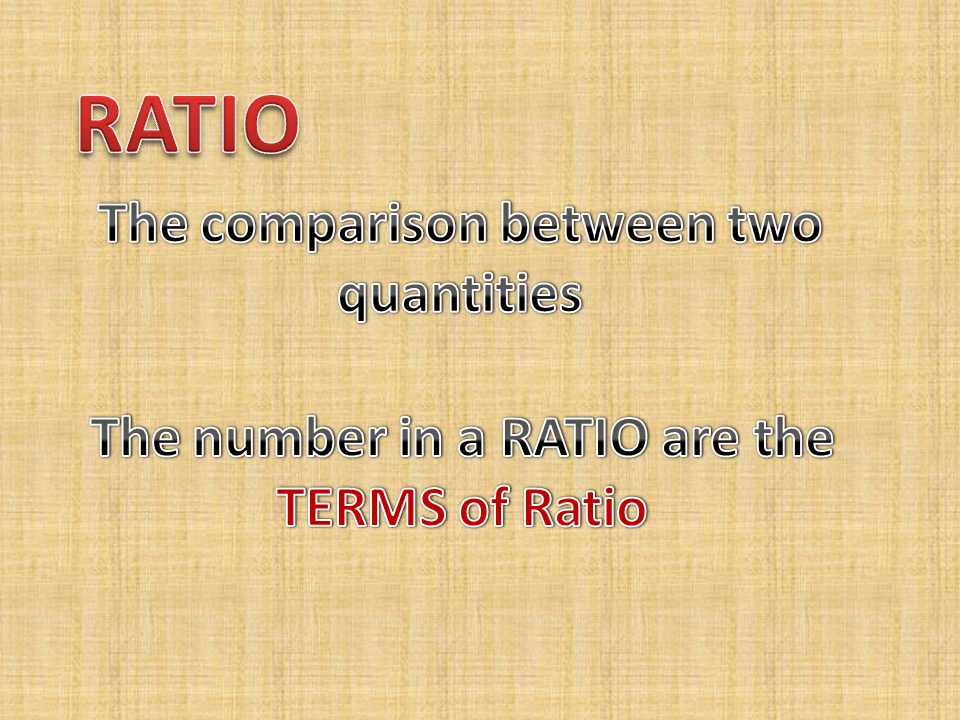 Math 7: chapter 14 Ratio and proportion