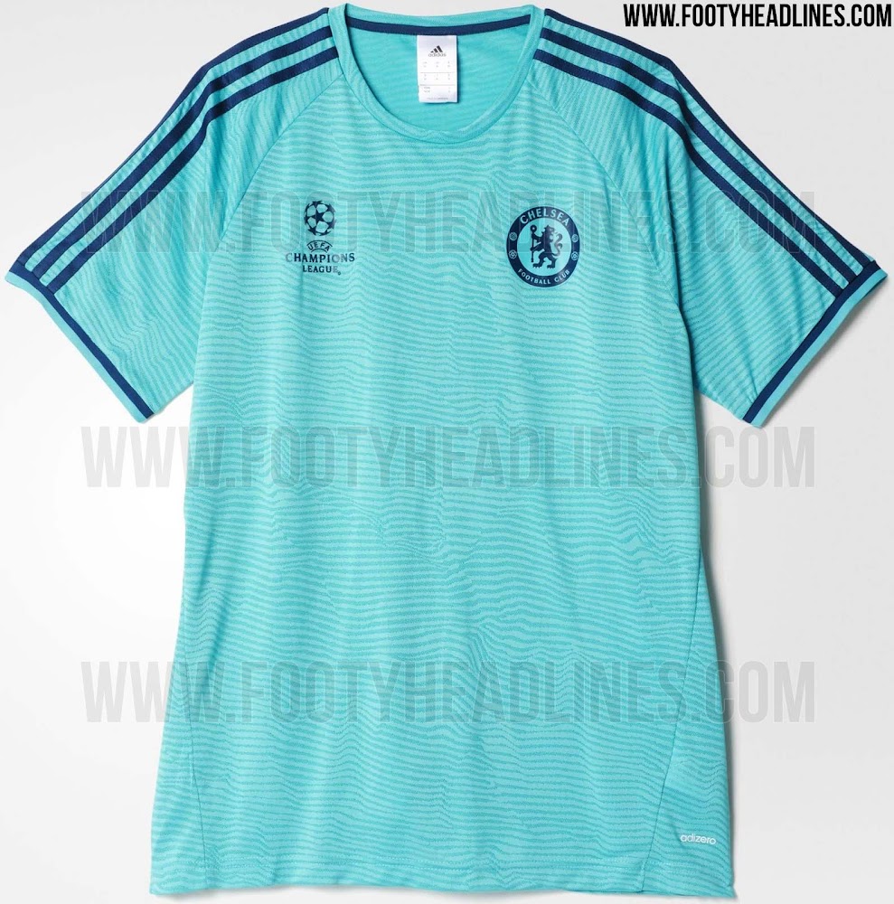 Chelsea 15-16 Champions League Training Kit Revealed - Footy Headlines