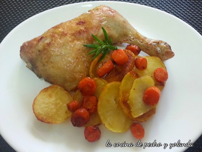 Cuartos traseros de pollo al horno - COCINA FÁCIL - La cocina de Pedro ...