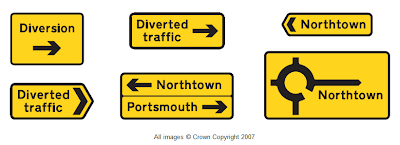 Signage improvements: Diversion and advisory routes | glob on someday