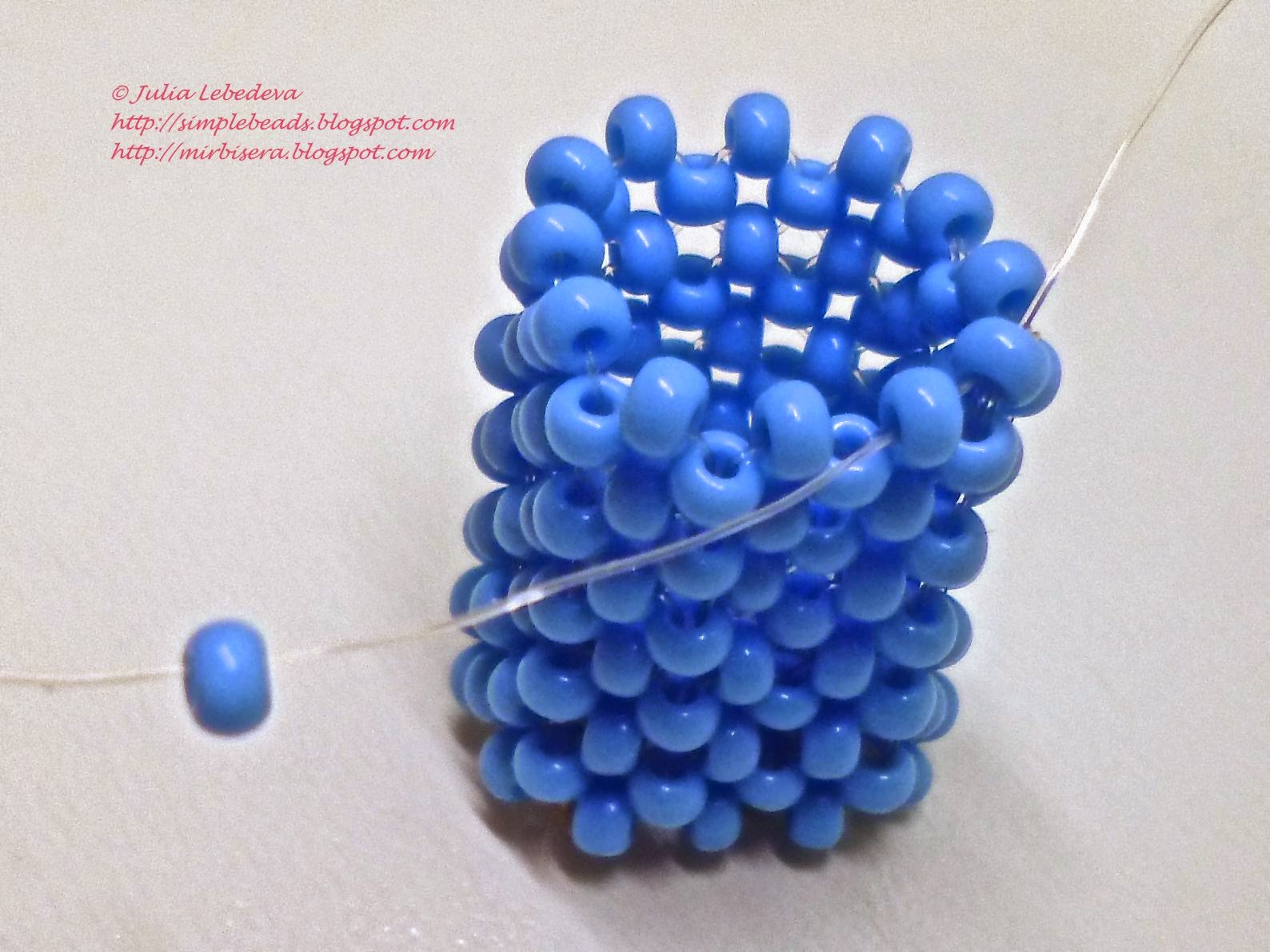 Beading for the very beginners: Basics of Right Angle Weave. Part 2 ...