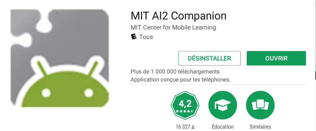 Électronique en amateur: Introduction à MIT App Inventor 2
