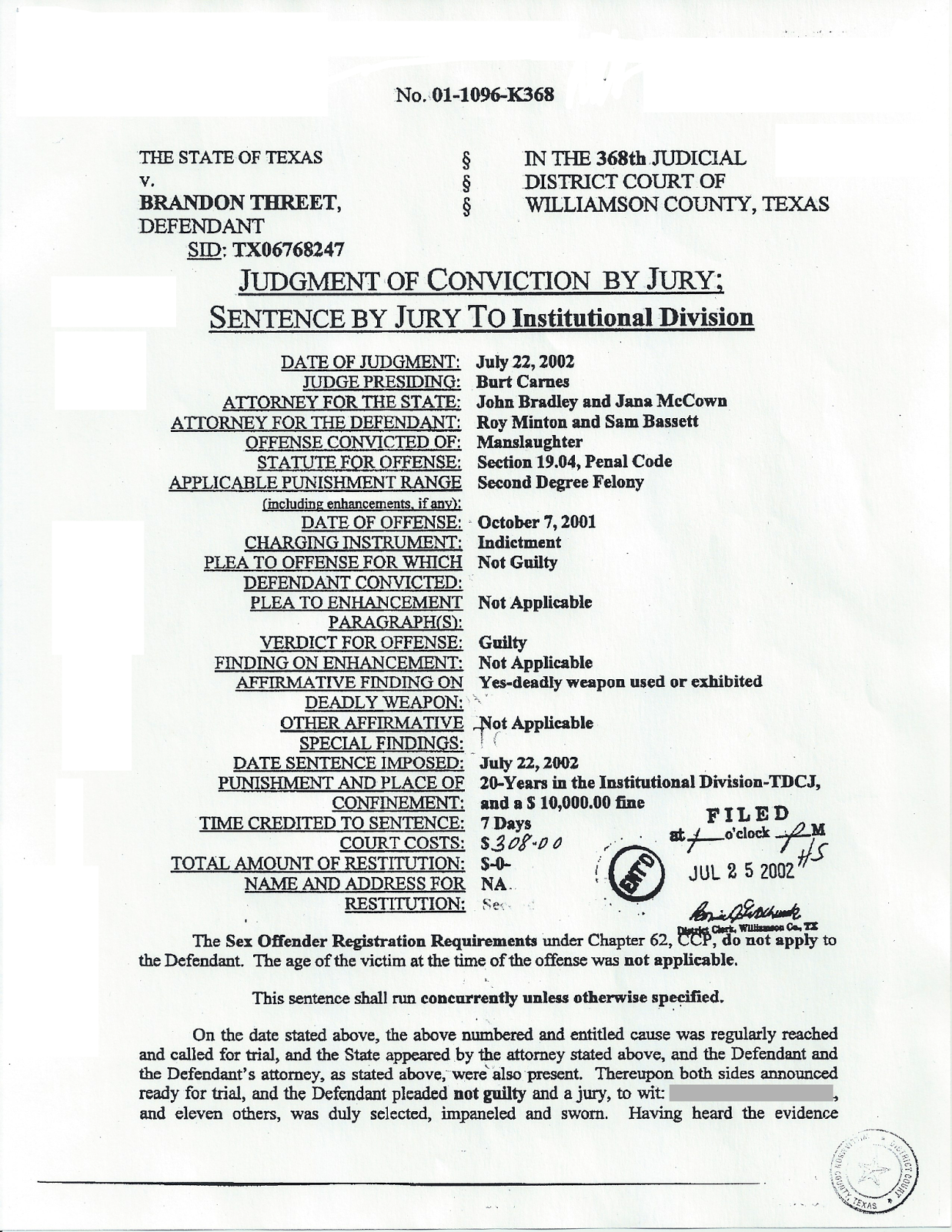 What Is Conviction Judgement - Tangguh u