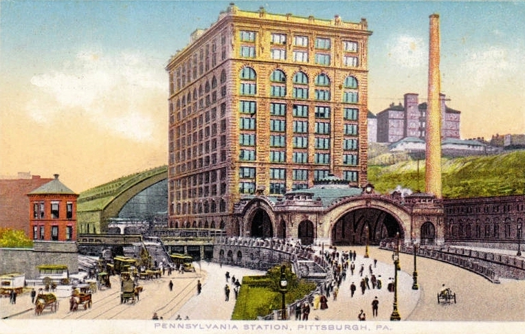 transpress nz: the grand Penn Station, Pittsburgh PA, circa 1910