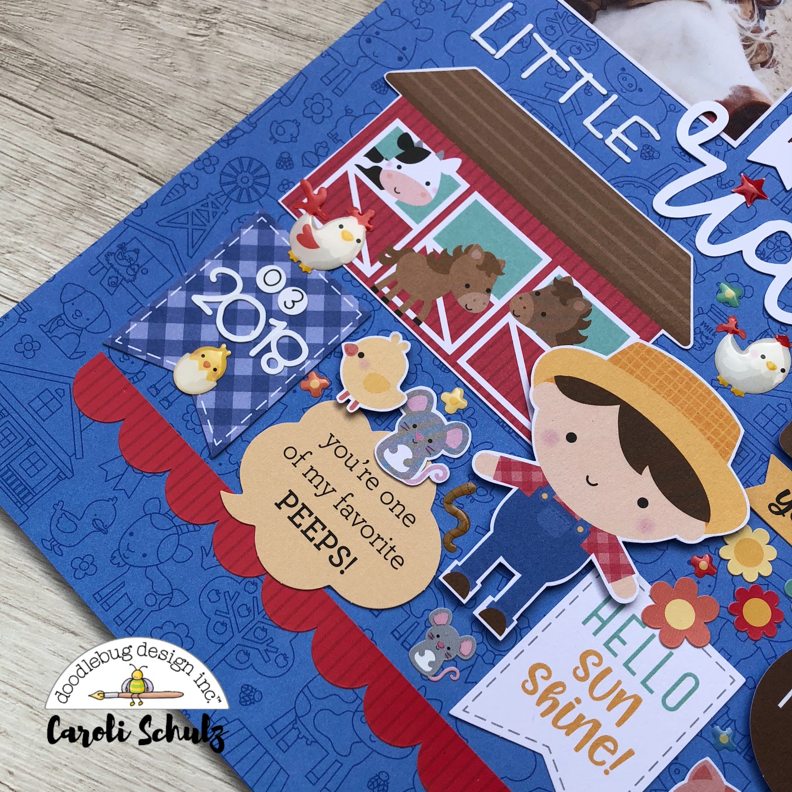Doodlebug Design Inc Blog: Little Rider Layout using Down On The Farm ...