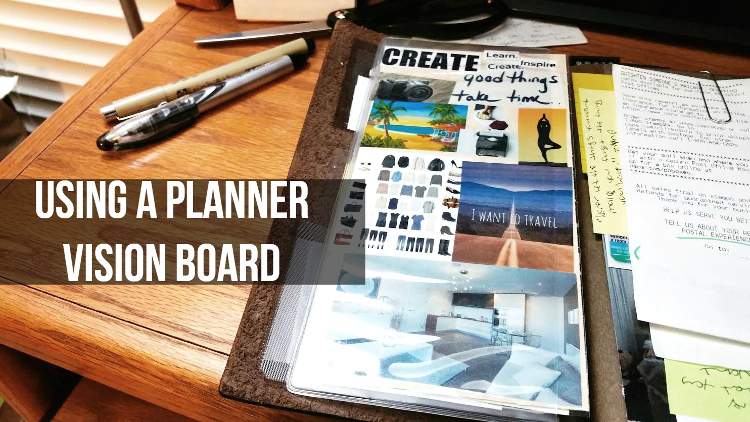 Staying Motivated- Using a Planner Vision Board / Seaweed Kisses