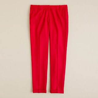 my fashion diary: Red Cropped Pants