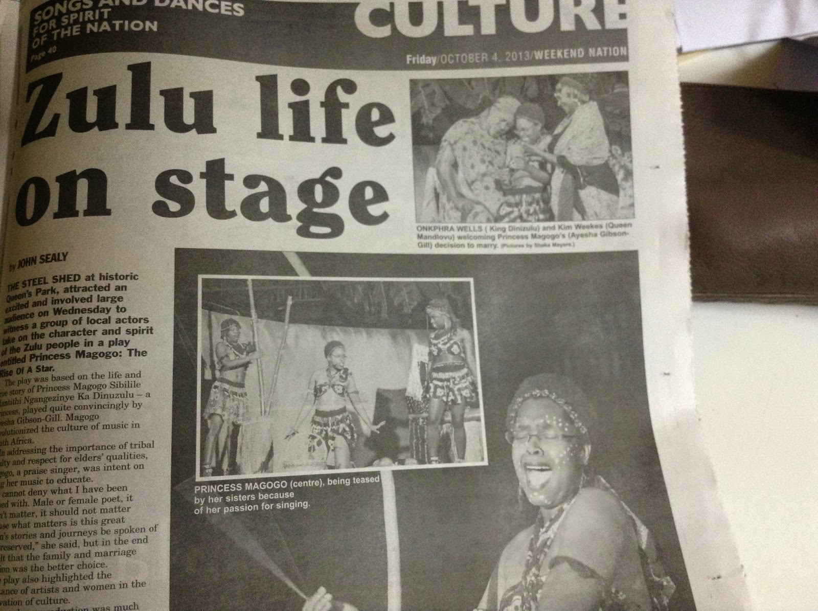 Thobs the Zulu Queen: PRINCESS MAGOGO RISE OF A STAR PLAY