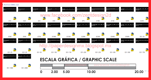GRAPHIC SCALE - 32 FILES ~ ZENT DESIGN 2D