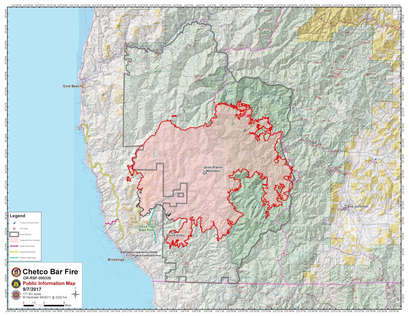 Southwest Oregon Joint Information Center: 09-07-2017 Chetco Bar, Curry ...