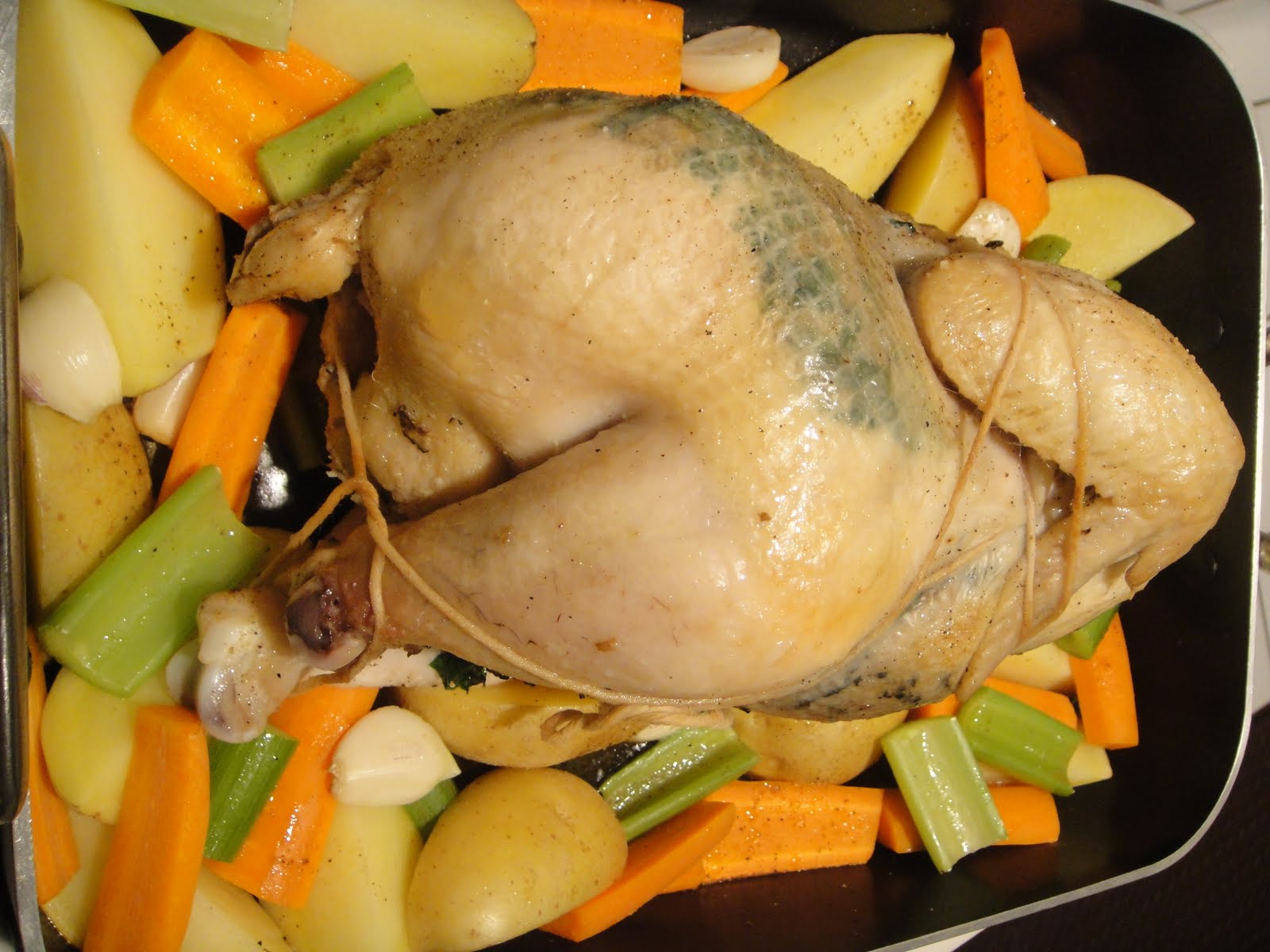 Truffle Stuffed Roast Chicken ala Joel Robuchon - Tout va bien! (tm)