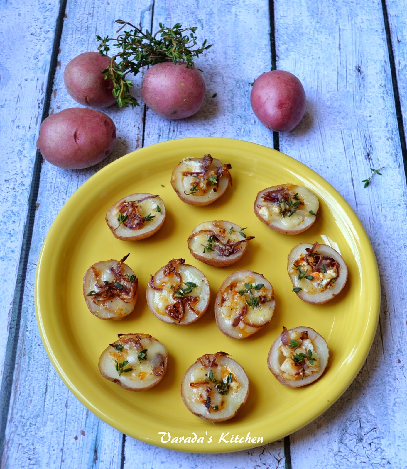 Baby Red Potato with Caramelized Onions and Cheddar Cheese | RECIPE ...