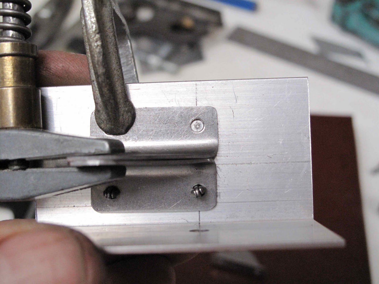 Cessna 140 Rebirth: Window Latch Door Brackets (Cessna 0411595)