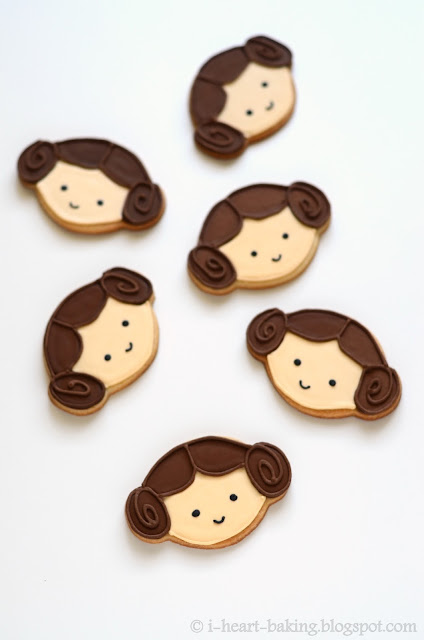 i heart baking!: princess leia cookies for a star wars birthday party