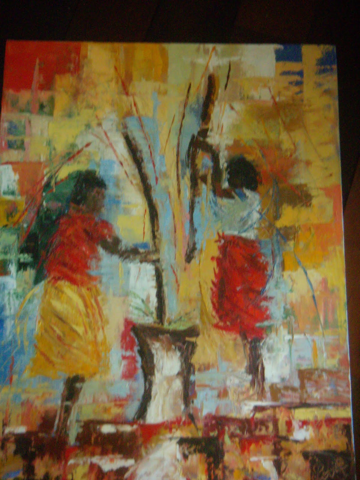 Ma peinture à l'huile -Lova Aubry: Couleurs malgaches