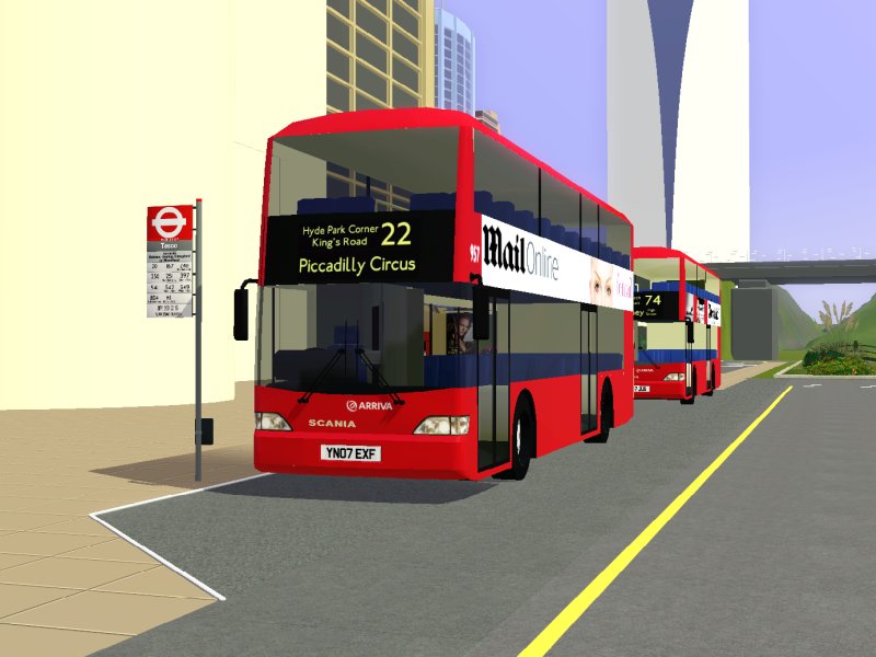 Simming in Magnificent Style: London bus route 22