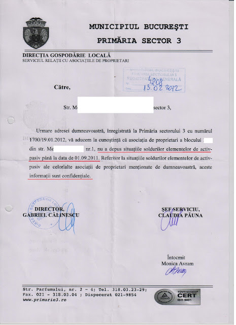 ABUZURI PRIMARIA SECTOR 3: SITUATIA SOLDURILOR ELEMENTELOR DE ACTIV -PASIV