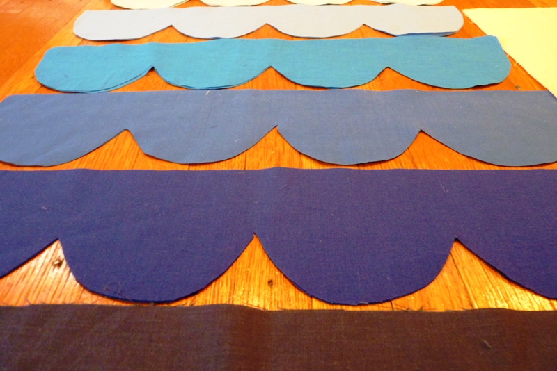 four square walls: scallop tote bag sew along