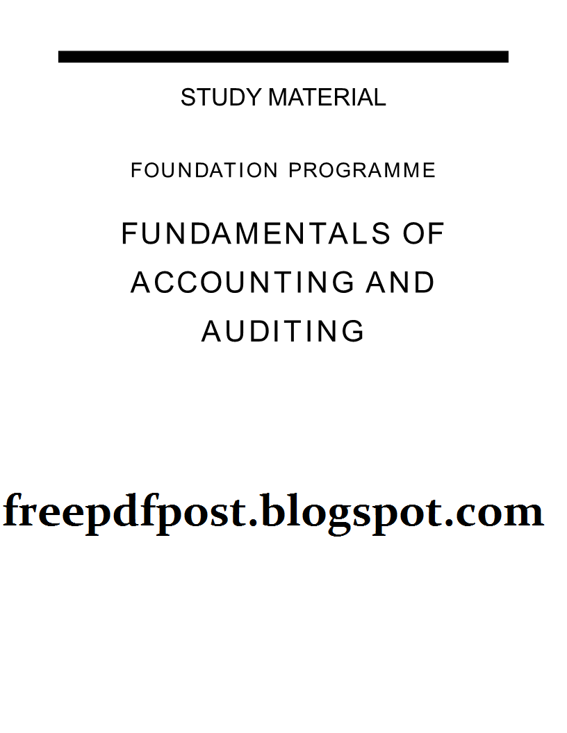 Fundamental of Accounting and Auditing Book | Free Books Store