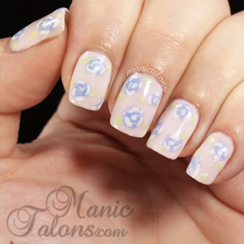 Manic Talons Nail Design: Simple Spring Roses