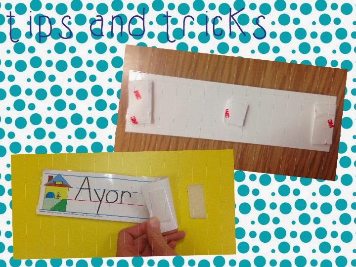 A Neighborhood Kindergarten : Tips and Tricks : Desk Tags