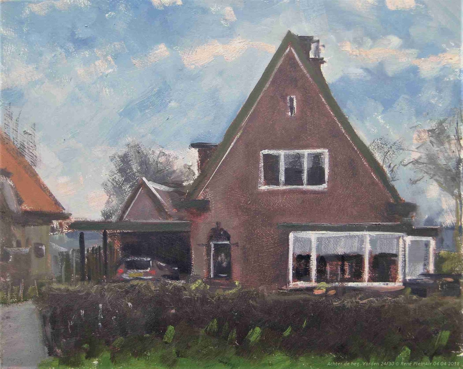 René PleinAir: Achter de heg. Vorden, The Netherlands