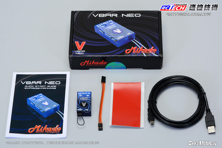 遙控技術雜誌｜RC TECH magazine: Mikado VBar NEO陀螺儀系統台灣市場現貨供應，你可以很方便買到了。