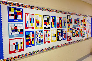 Creativity in Connecticut: Kandinsky and Mondrian Bulletin Boards