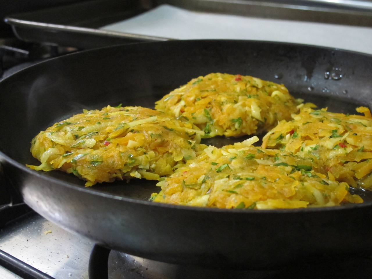 muppys: Saag Paneer on a Pumpkin Rosti with Tamarind Glaze and Coconut ...