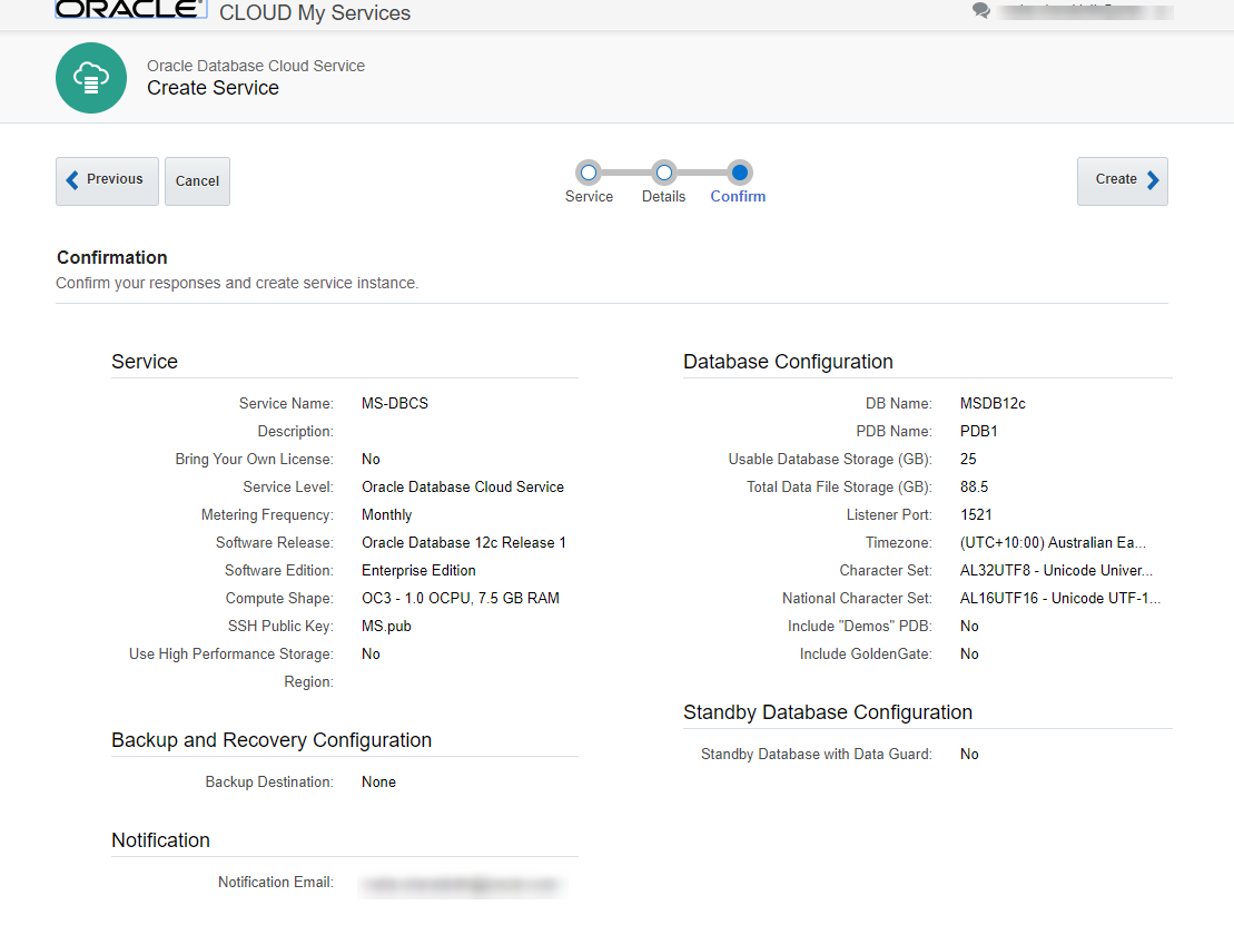 Cloud@Cloud: Create Database Cloud Service (DBCS) using Oracle Cloud ...