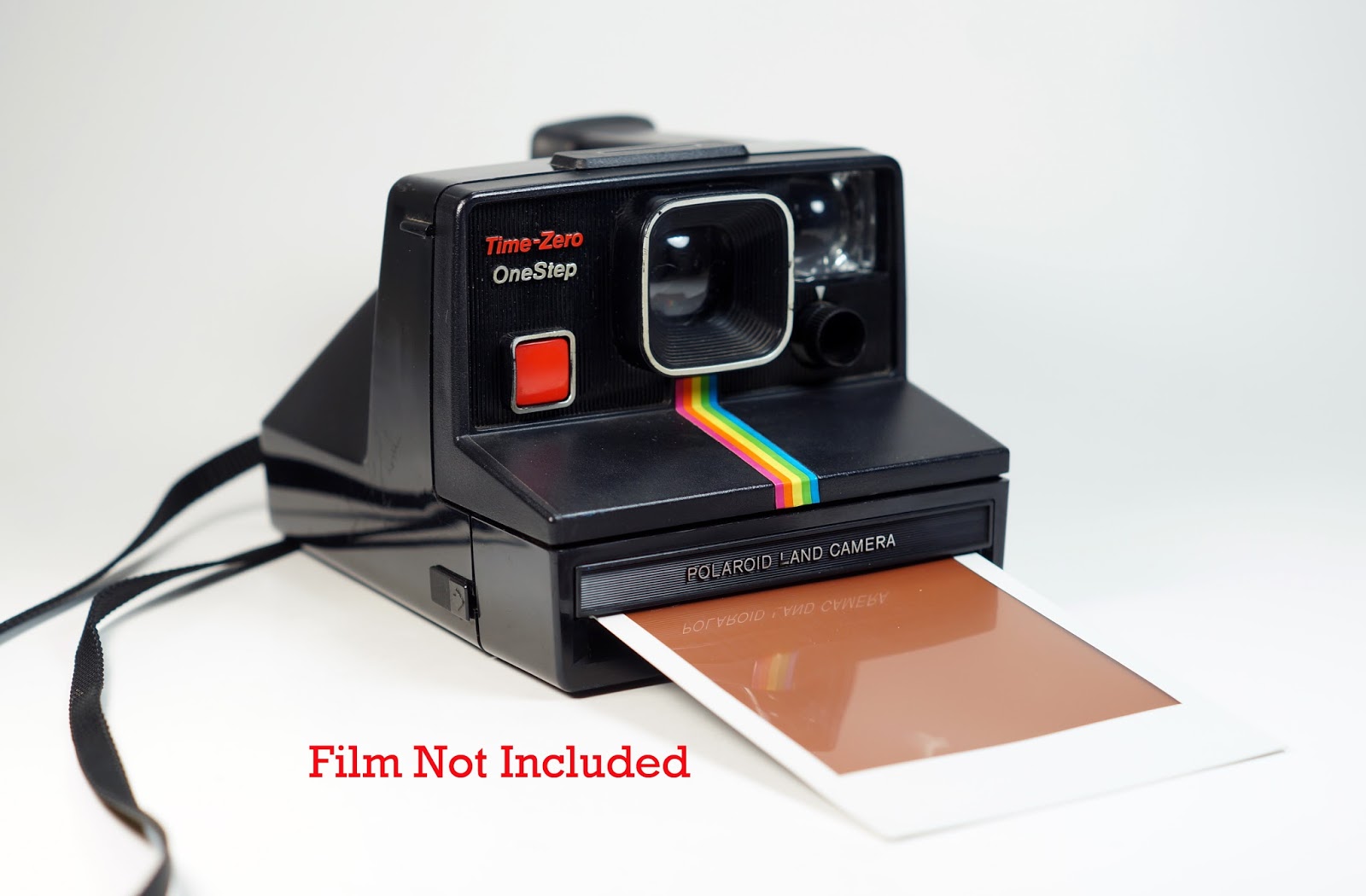 Polaroid Time-Zero OneStep Land Camera Instant Film SX-70 Black (Rainbow)